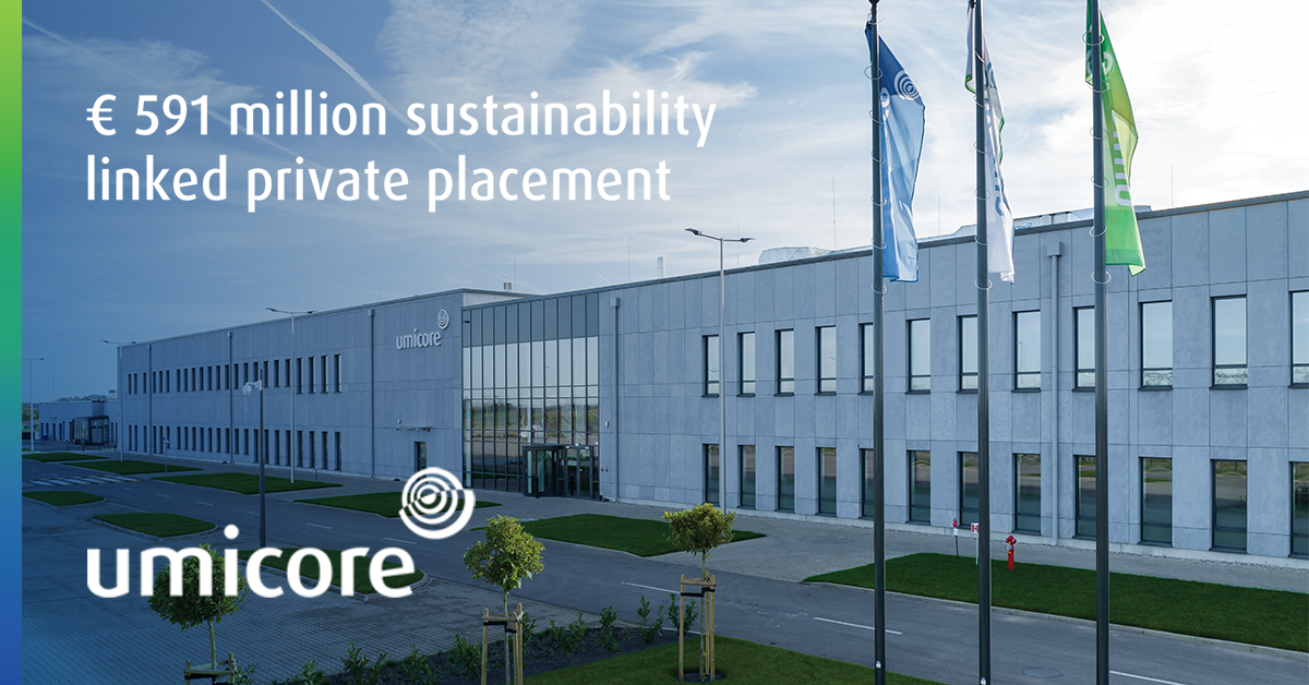 We complete € 591 million sustainability linked private debt placement ...